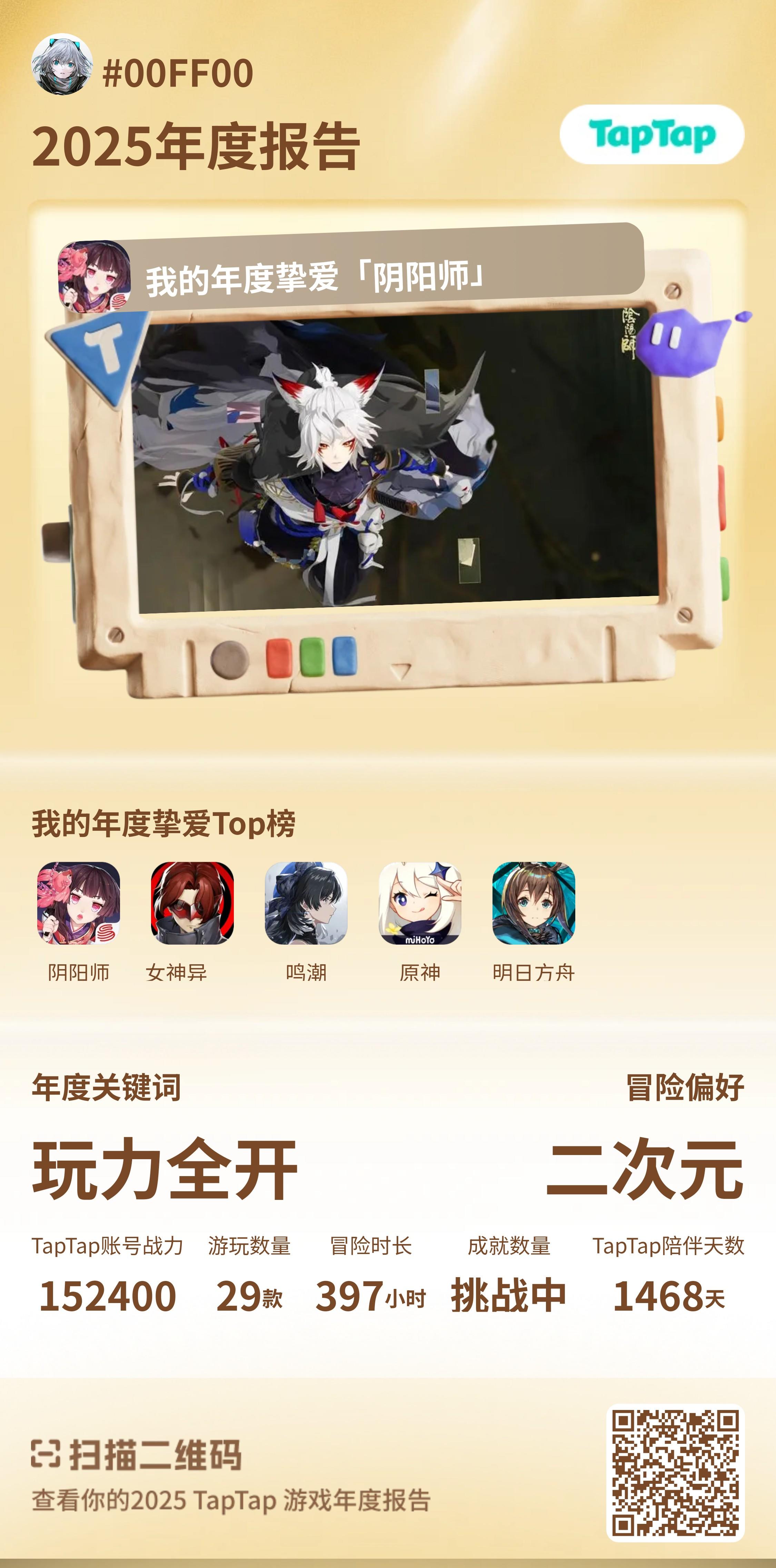 不是哥们 - #00FF00的动态 - TapTap