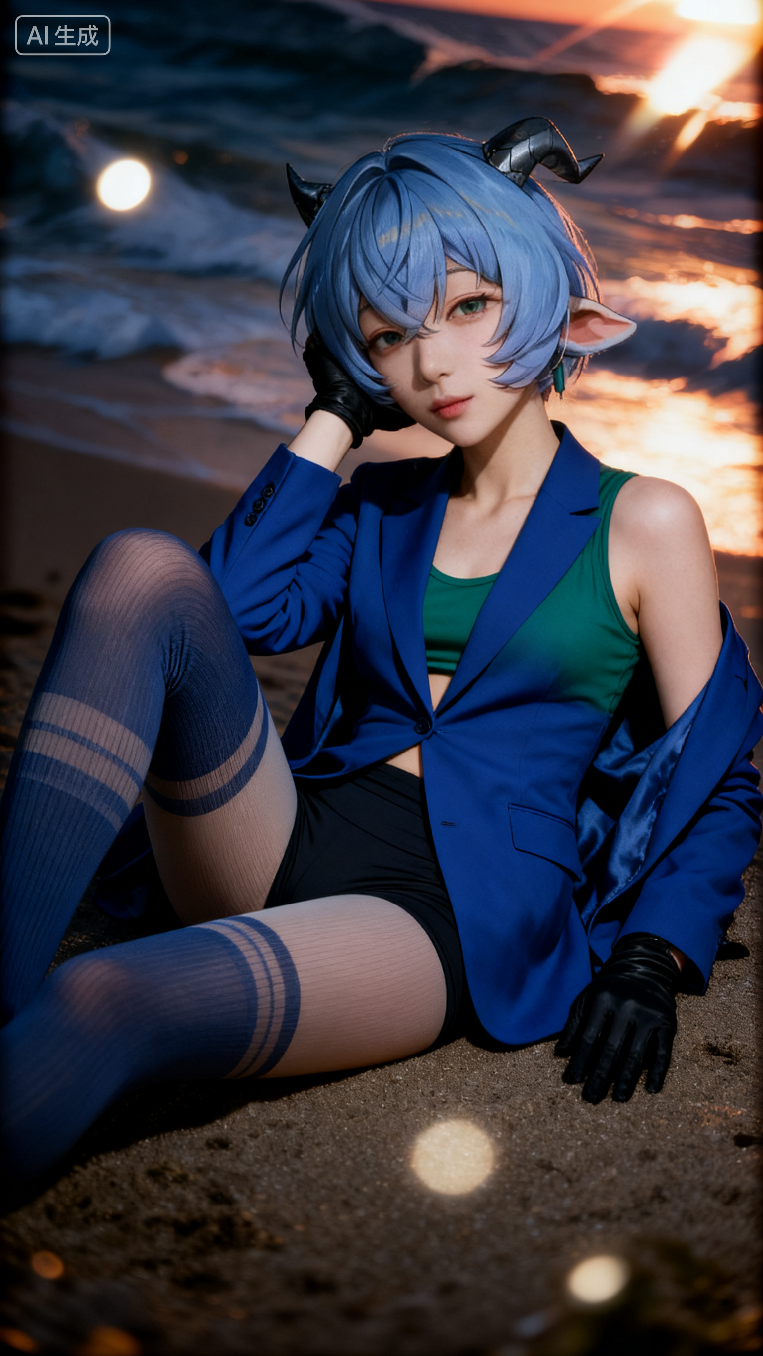 🌊猫耳少女海滨潮搭，秒变焦点！😺 - Simple的动态 - TapTap