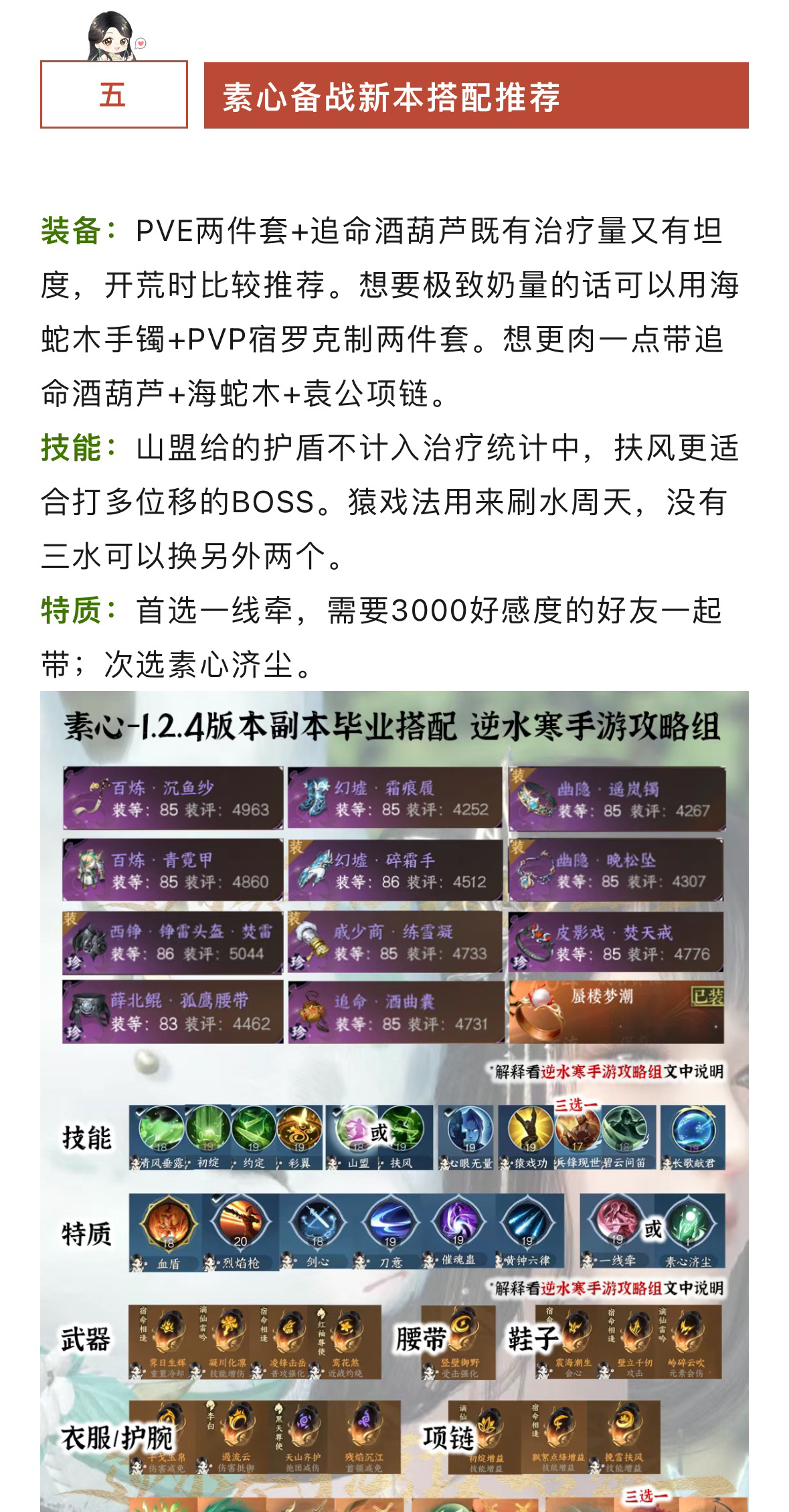 铁衣素问备战永夜星都,pve搭配一图流 - 逆水寒攻略 - TapTap 逆水寒论坛