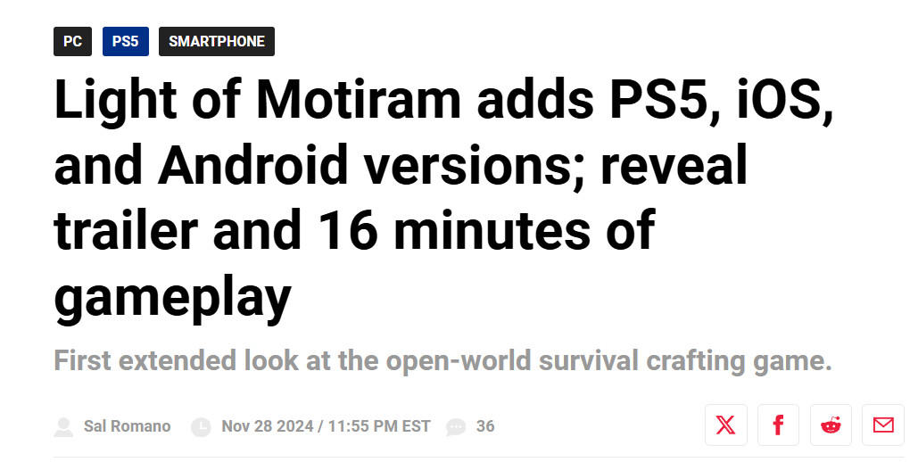 《荒野起源》疑似也会登陆PS5、iOS和安卓平台 - 3DM游戏网的动态 - TapTap