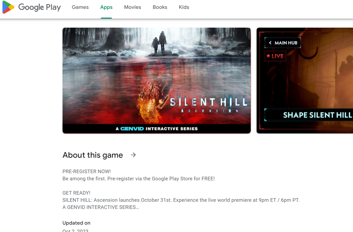 流媒体剧集《寂静岭：飞升》将于10月31日推出 - 3DM游戏网的动态 - TapTap