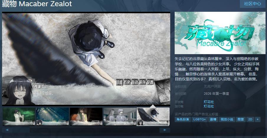 悬疑AVG《藏物》Steam页面 2026年第一季度发售 - 3DM游戏网的动态 - TapTap
